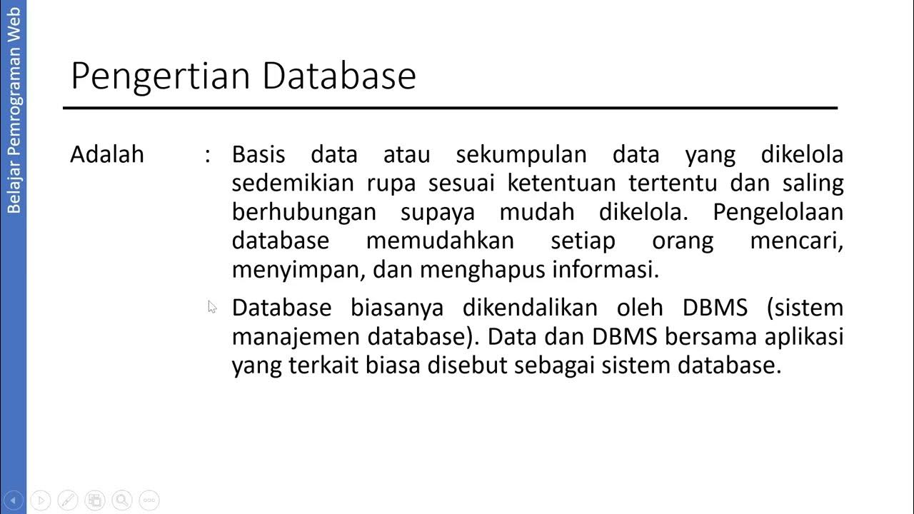 PERTEMUAN 6 - FULLSTACK (2023) BATCH 1 - FUNDAMENTAL DATABASE DAN MYSQL - YouTube