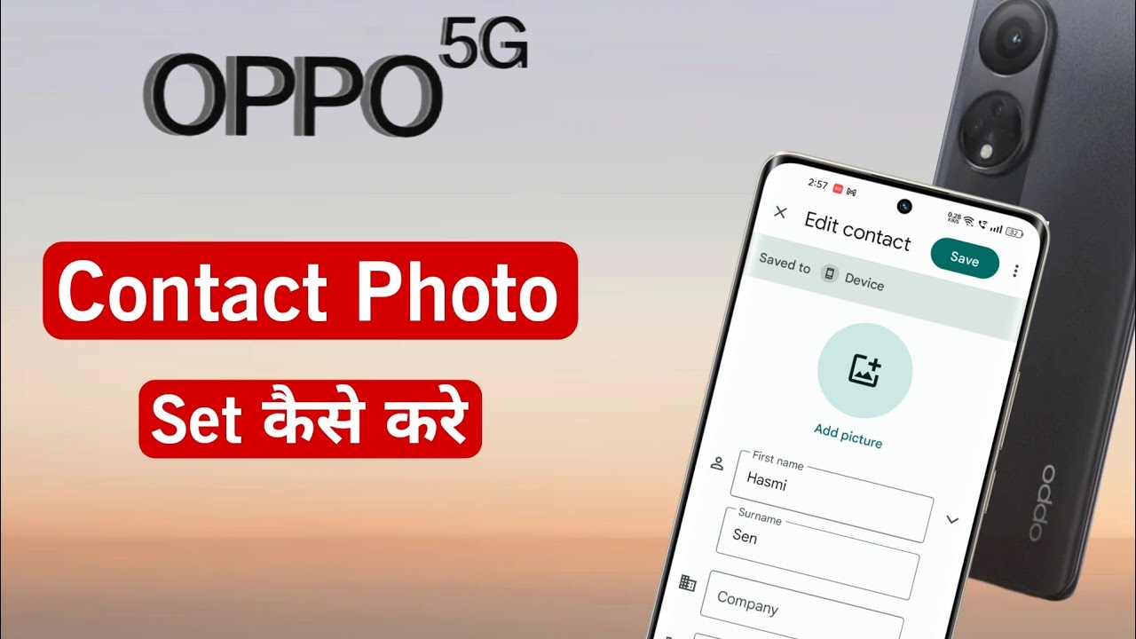 OPPO 5G Contact Photo Settings | How to Set Photo in Phone Number OPPO ...