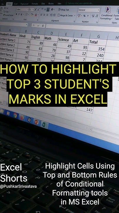 Excel tips & tricks | Highlight top 3 highest values | ms excel Conditional Formatting #shorts ...
