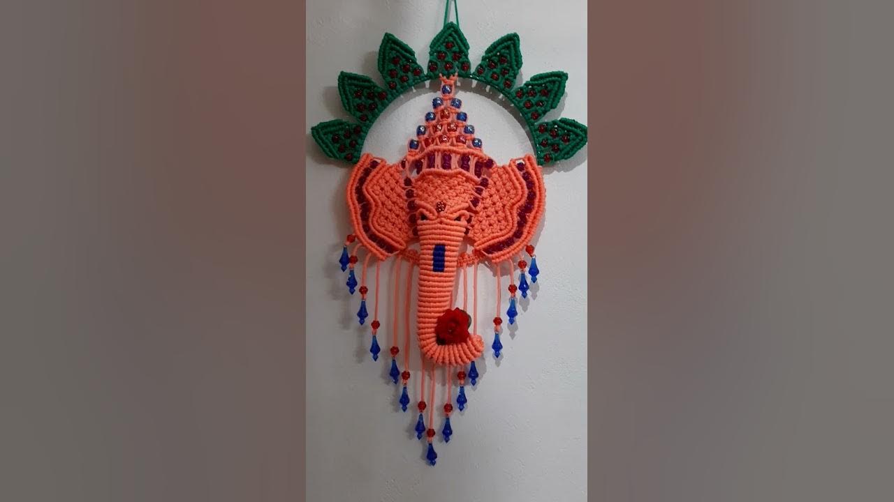 Macrame ganesha - YouTube