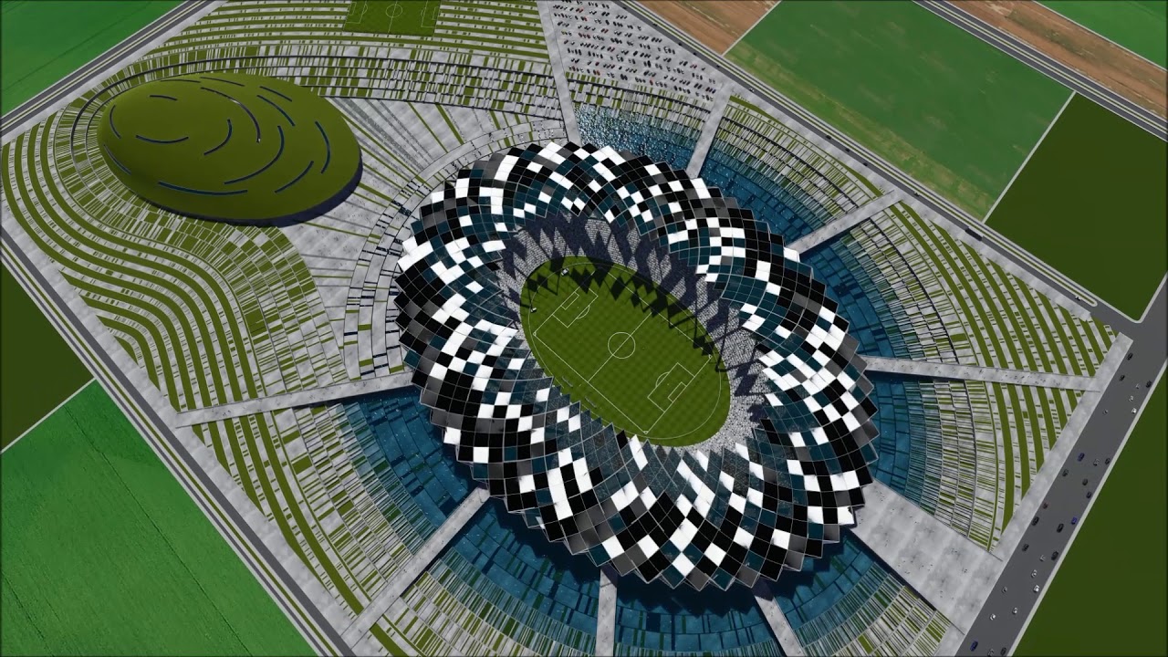 Stadium, 3d animation, lumion - YouTube