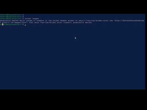 dial unix /var/run/docker.sock: connect: permission denied - YouTube