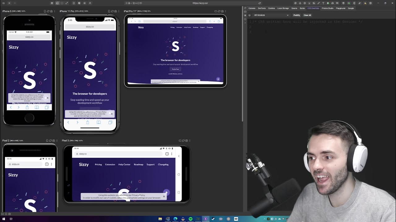 Learning Sizzy: Part 2 (Debugging Panel, DevTools, Console, Social Media Preview etc.) - YouTube