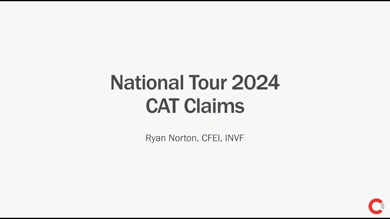 8th Annual National Tour - CAT Claims Wildfires - YouTube
