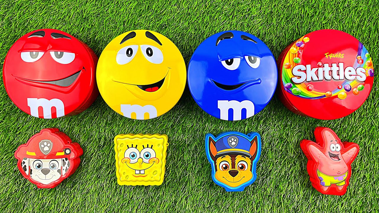 Satisfying Unboxing Rainbow M&Ms Boxes and Mixing Sweet Candy - YouTube