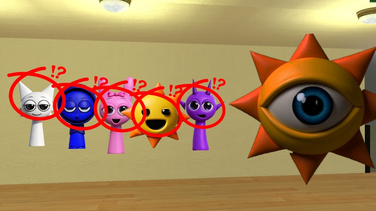 Angry 4K MR SUN Wants Me To Find All The 4K SPRUNKIES IN GMOD HOTEL ...