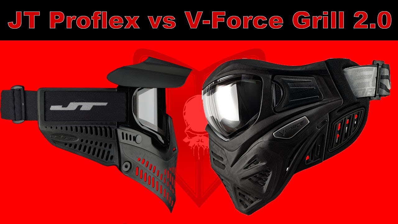 JT Proflex vs V-Force Grill 2.0 Paintball Mask Comparison // Punisher's ...