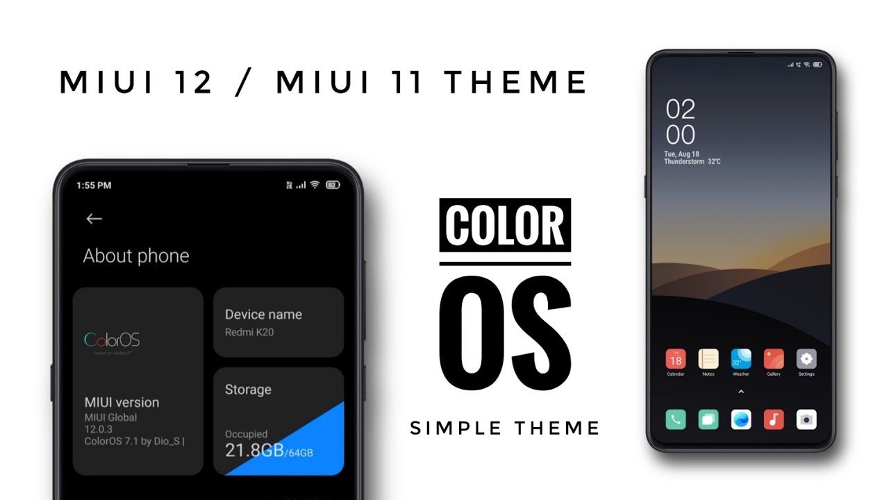MIUI 12 / MIUI 11 Theme | Color OS | Simple Theme ! - YouTube