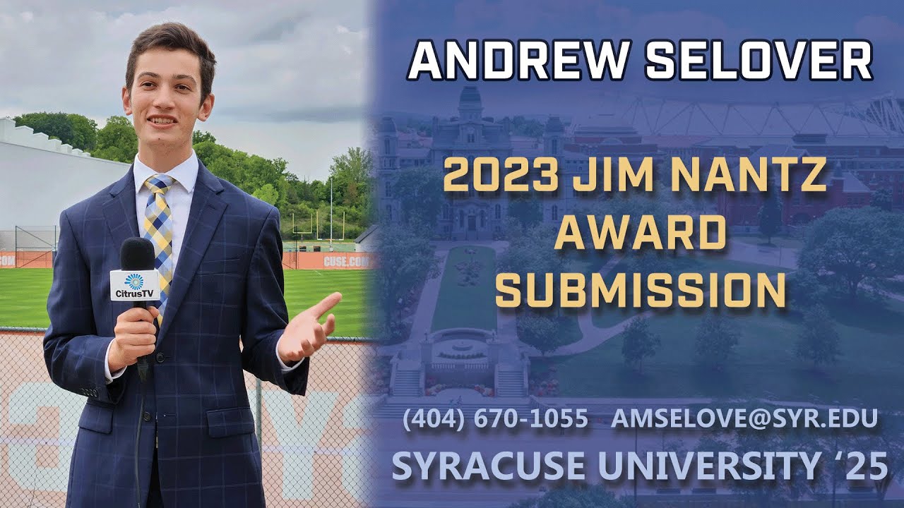 Andrew Selover - 2023 Jim Nantz Award Submission - YouTube