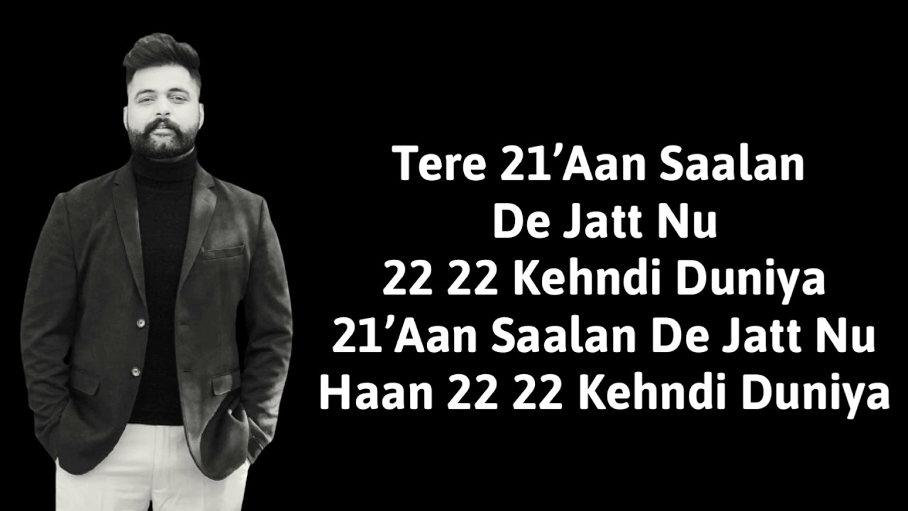 22 22 (Lyrics) - Gulab Sidhu & Sidhu Moosewala | New Punjabi Song 2020 ...