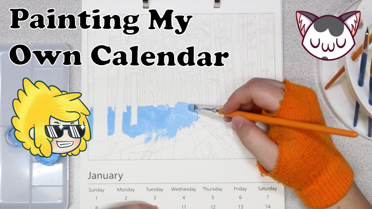 DIY Calendar - January - YouTube