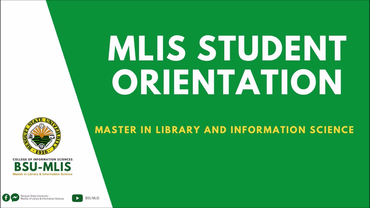 MLIS Student Orientation 2021 AVP - YouTube