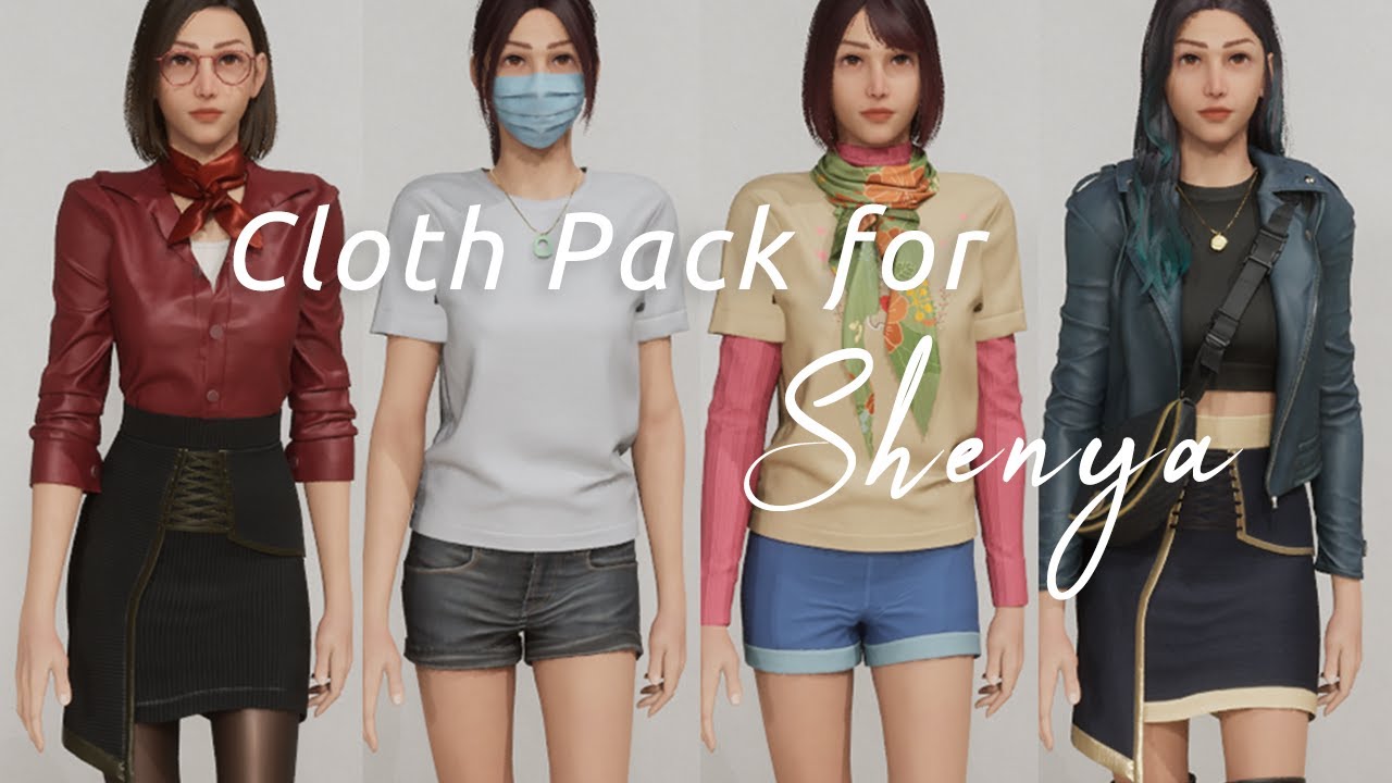 UE Casual Cloth Pack for Female Character Shenya - YouTube