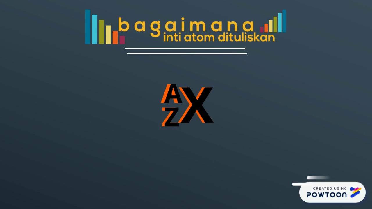 penulisan inti atom - YouTube