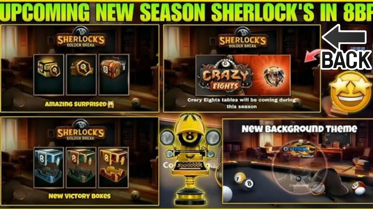 Sherlock's Golden Break : The Next 8 Ball Pool Season Unveiled ! - YouTube
