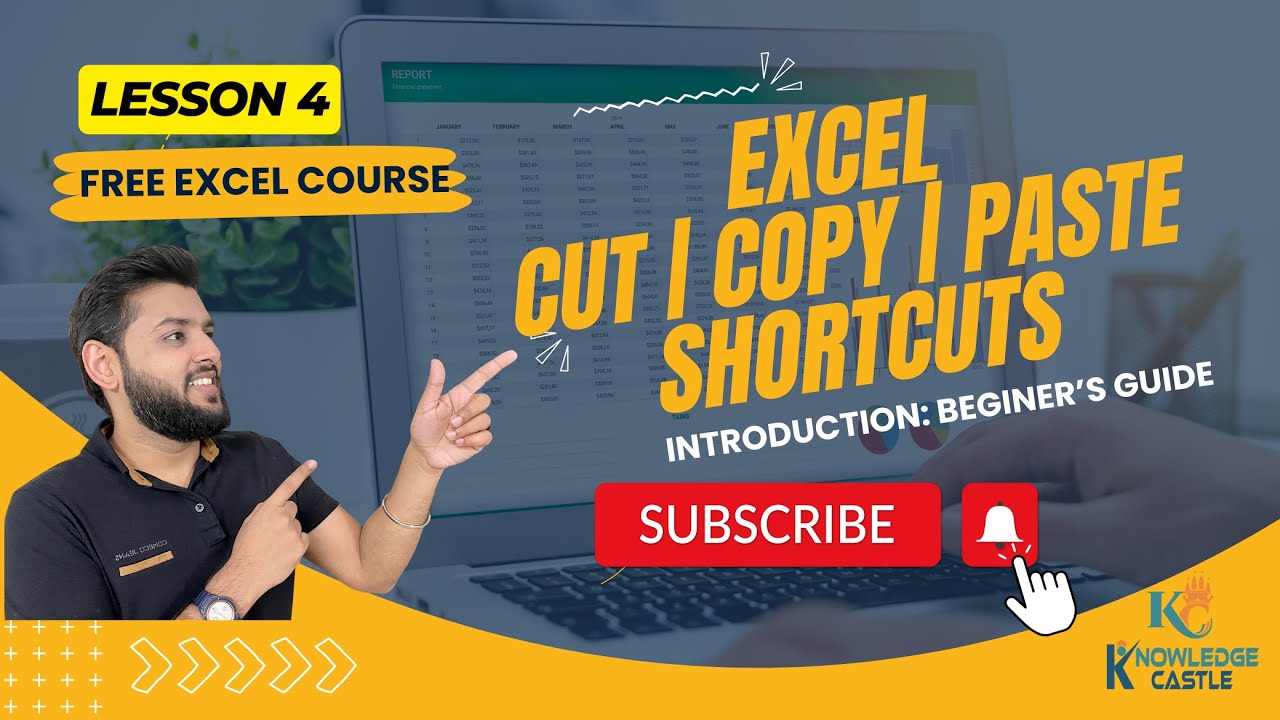 How to Copy Paste | CUT COPY PASTE excel shortcuts| Knowledge Castle ...