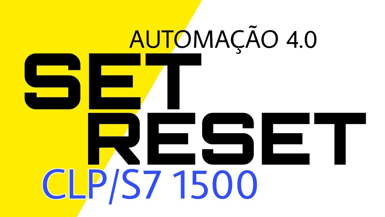 COMO COLOCAR SET/RESET NA LÓGICA LADDER / #automação - YouTube