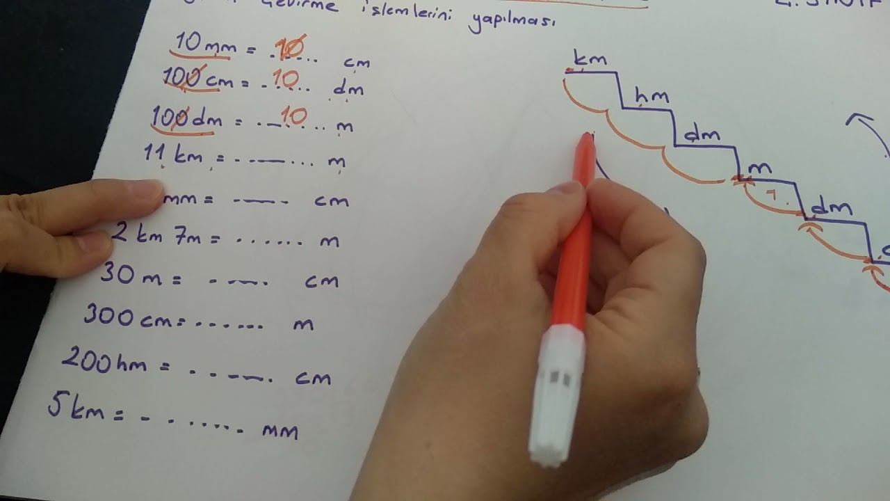  4 SinifMatematik Uzunluklariolcme metre cm mm km dm YouTube