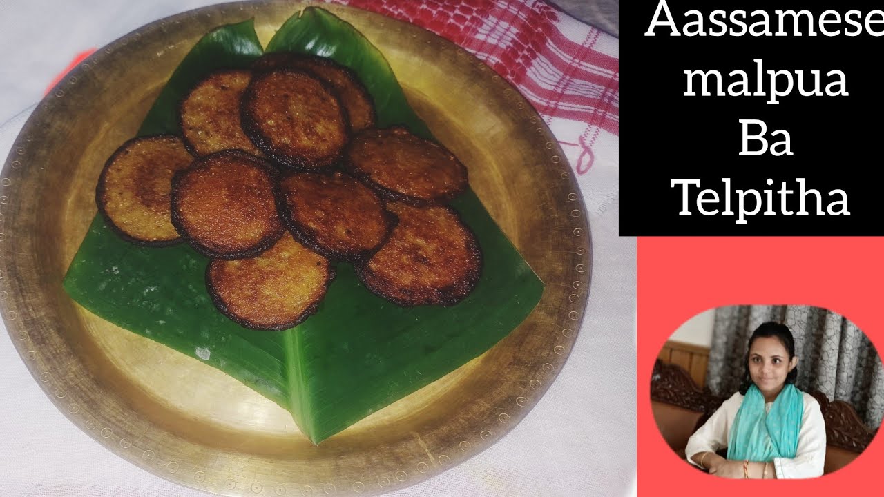 assamese malpua😋!telpitha assamese style👌Tel pitha - YouTube