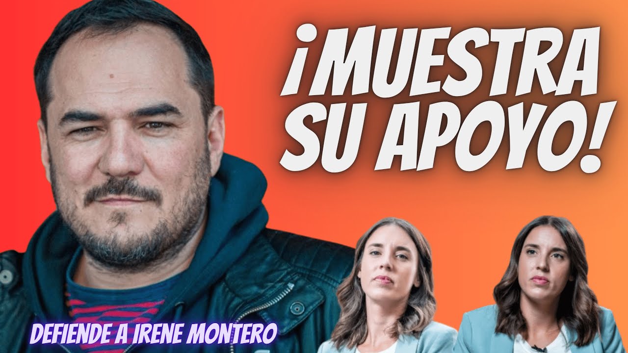 El "APLAUDIDO" apoyo de Ismael Serrano a Irene Montero - ¡Su trabajo ...