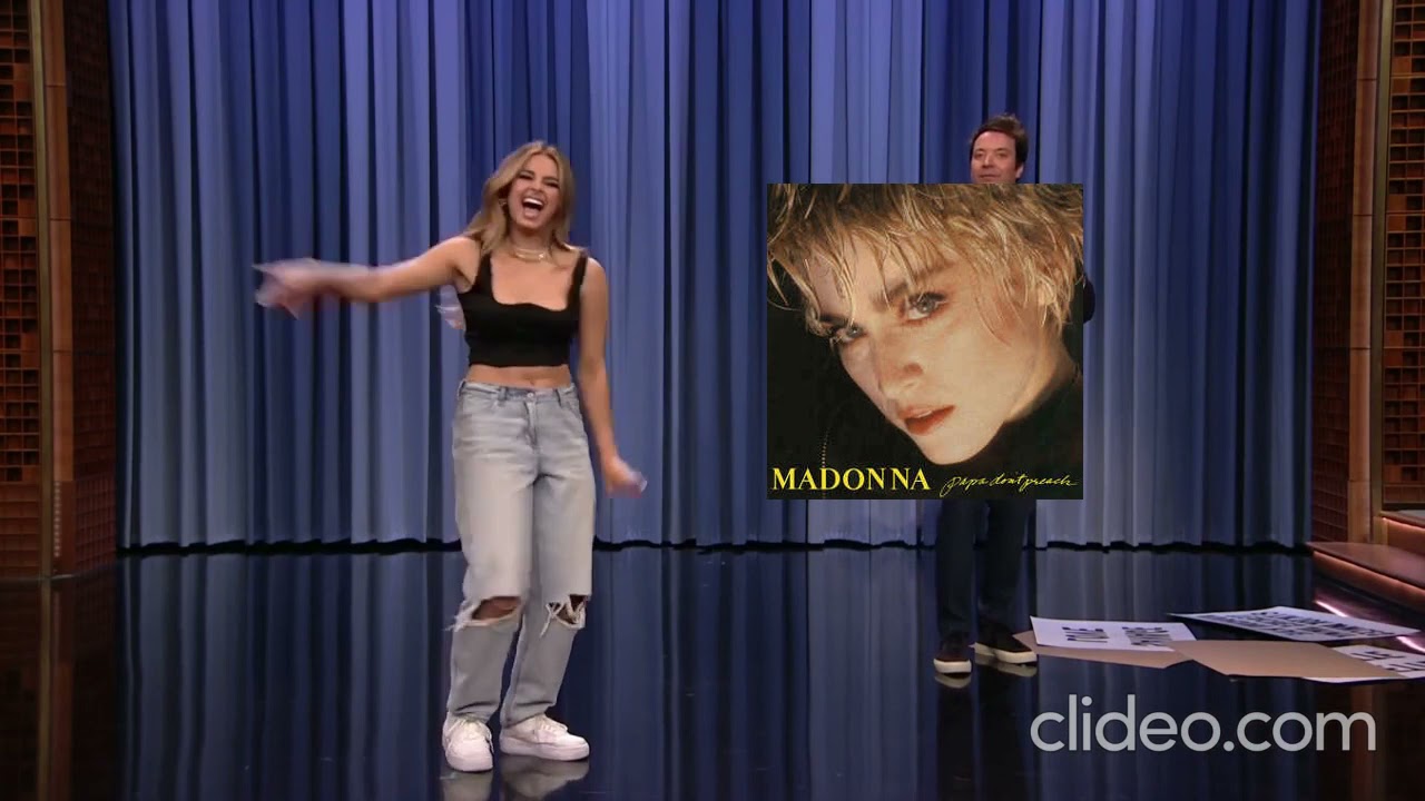 Addison Rae on Jimmy Fallon but she’s dancing to Madonna - YouTube