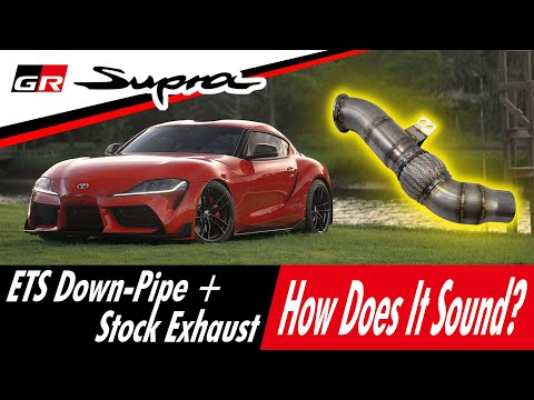 A90 Supra Stock Exhaust + Down-Pipe Sound | Start-Up, Revs, Wide Open ...