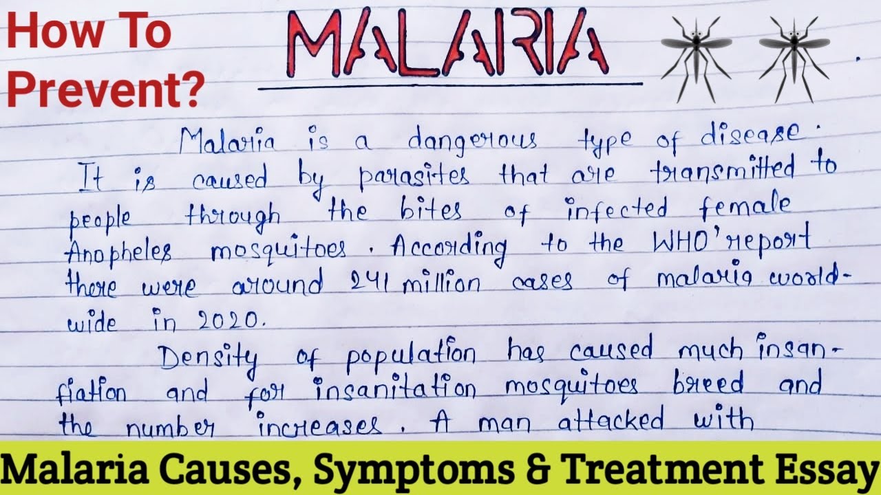 Causes , Symptoms & Treatment Of Malaria Essay | Malaria Paragraph In ...