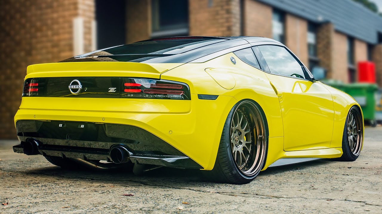 Worlds First Stanced Static Nissan Z! Best Wheels and Suspension Setup ...