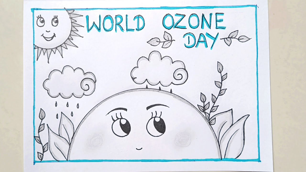 World Ozone Day Drawing | Ozone Day | Save Earth | Save Life | Ozone ...