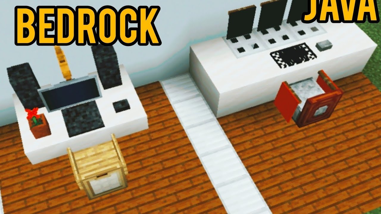 Como hacer un escritorio en minecraft para java y uno para bedrock ...