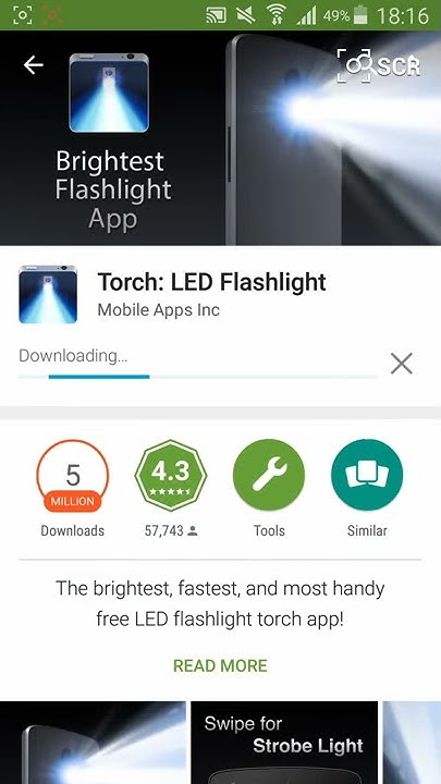 How to Install Flashlight App Samsung Galaxy s5 - YouTube