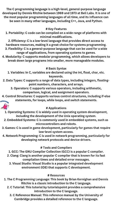 C programming language - YouTube
