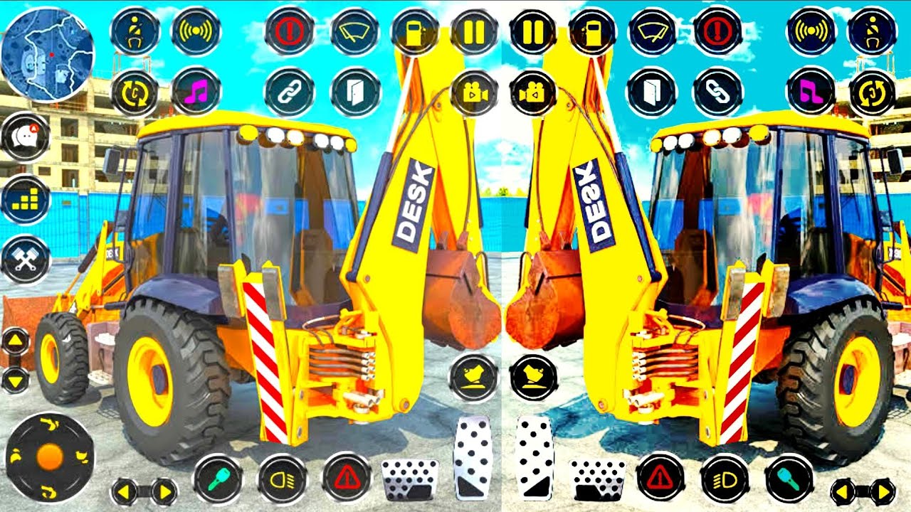 Construction jcb driveing simulator : jcb game 3D - YouTube