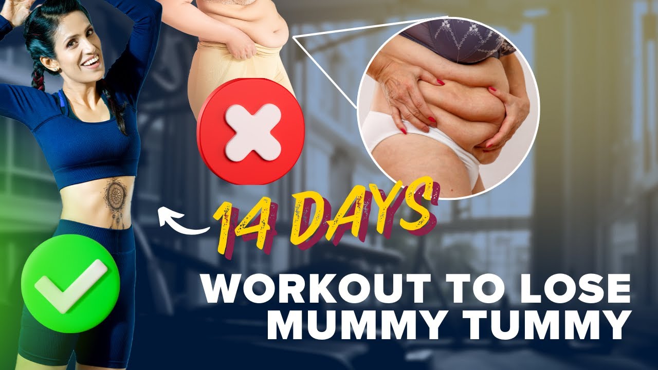 Workout for Mommy Pooch | Do 15 Min Daily Postpartum Workout to Lose ...