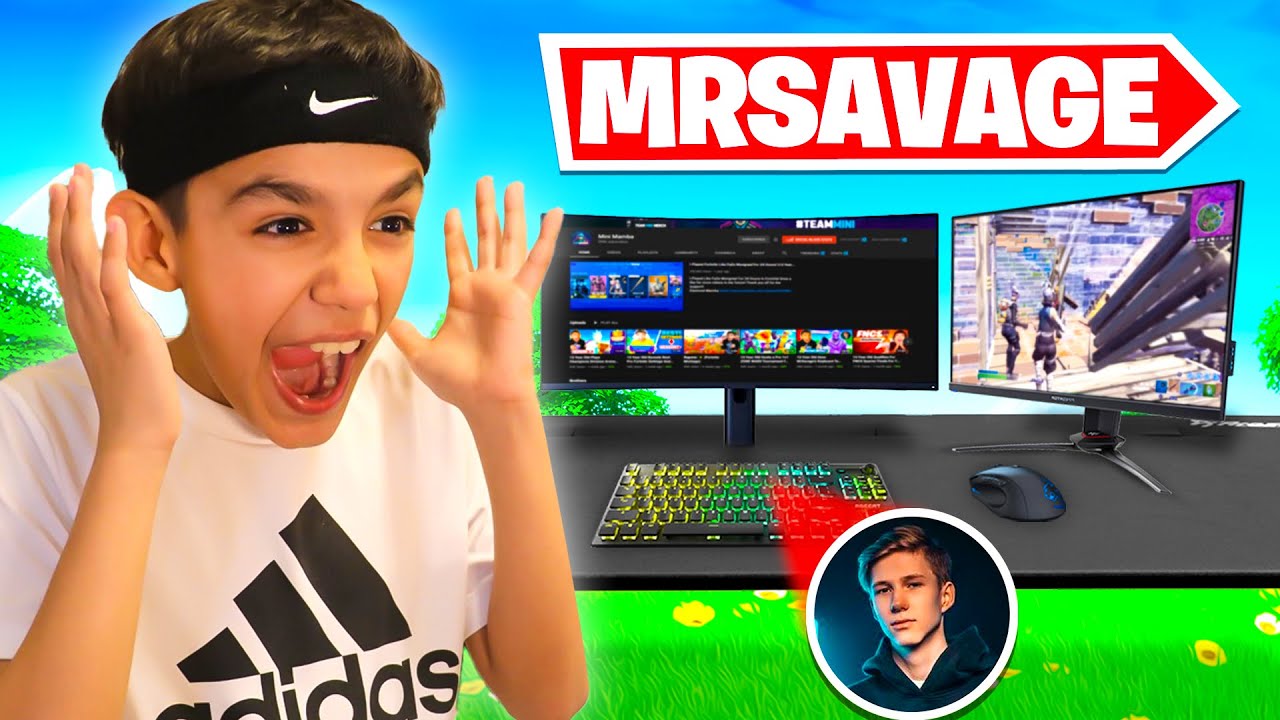 13 Year Old Uses MrSavage's Fortnite Gaming Setup To Play Champions ...