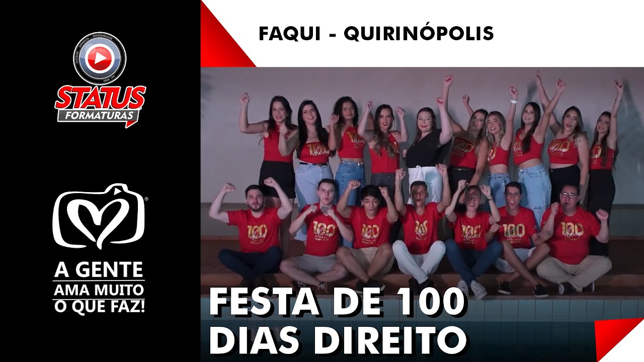 FESTA DE 100 DIAS DIREITO - FAQUI - QUIRINÓPOLIS - YouTube