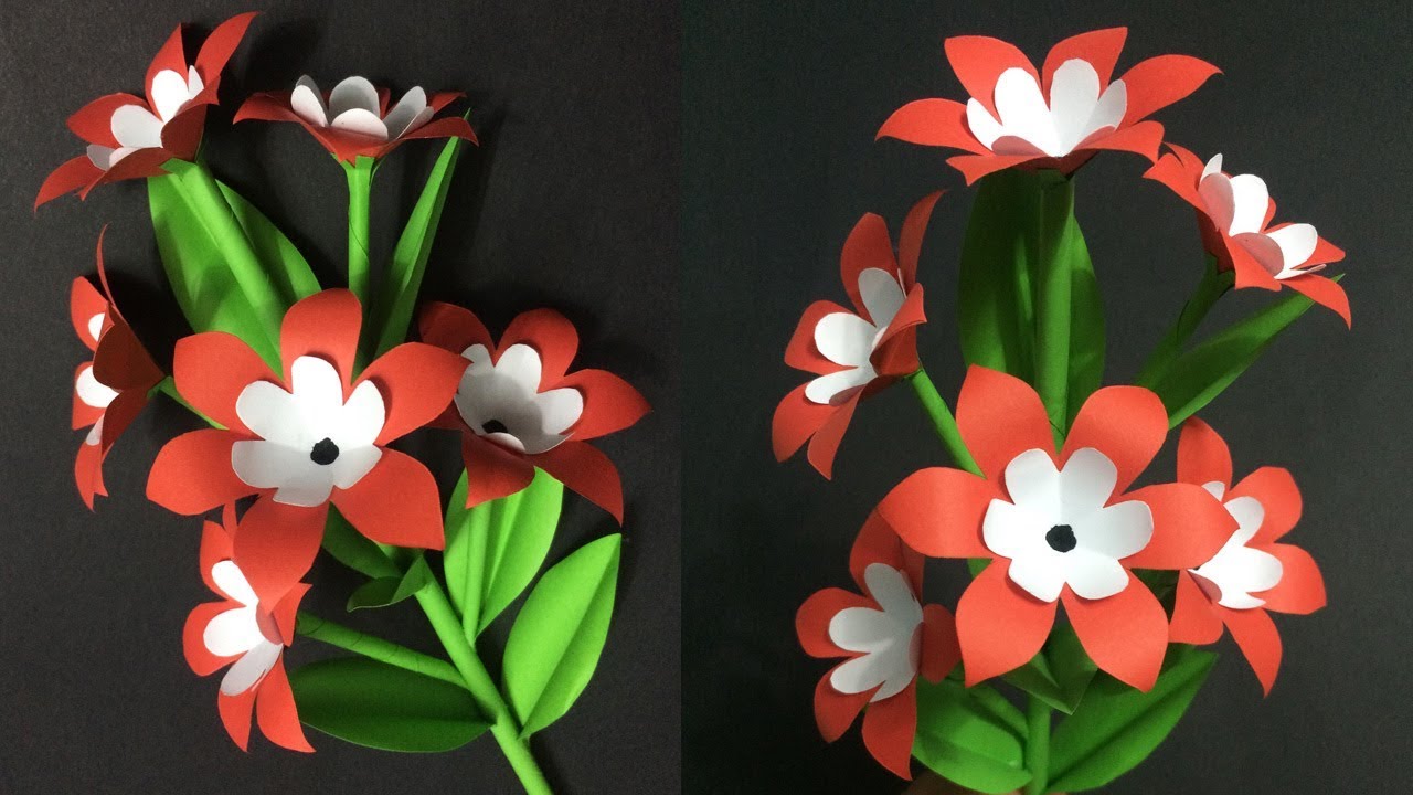 How to Make Beautiful Paper Flower | DIY-Paper Crafts - YouTube