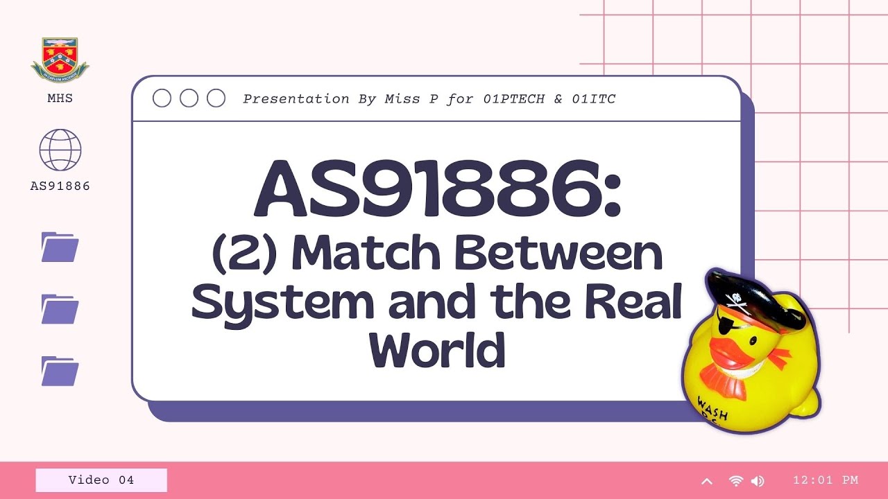 AS91886: Match between System and the Real World - YouTube