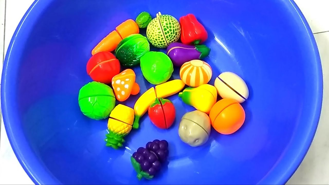 Learn Names of fruits and Vegetables with colors for kids learning ...
