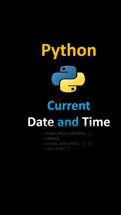 Current Date And Time In Python Python Coding Pythonprogramming Date Time Youtube
