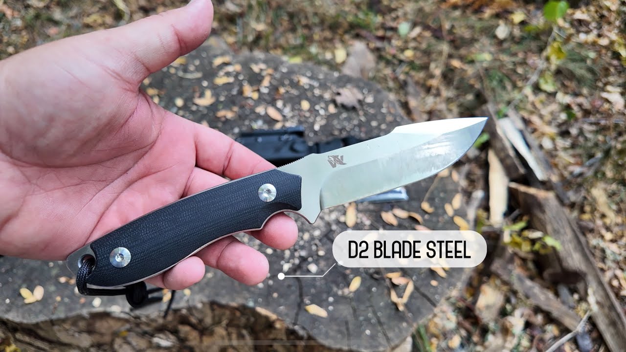 Oden Wolf Ambulo - Fixed Bade Camp Knife in D2! - YouTube