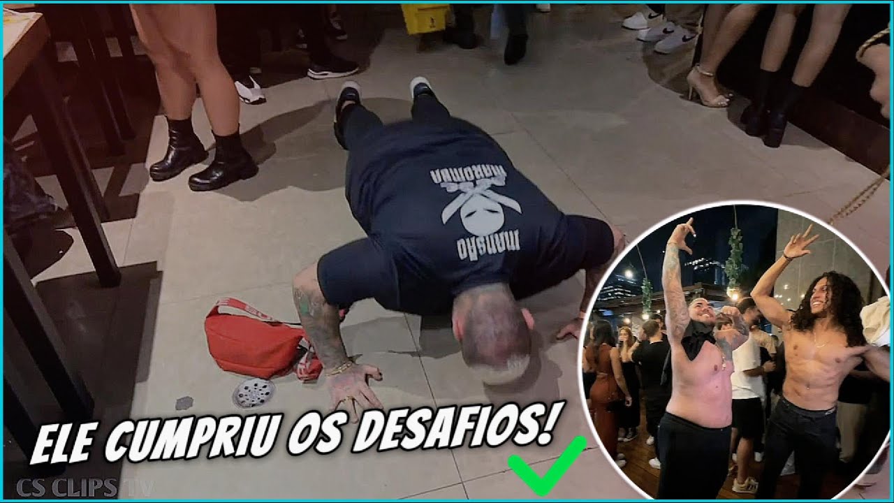 IRL - TARZAN DESAFIOU FABRIZYZZ A FAZER 20 FLEXÕES E SACAR O SHAPE NO ...