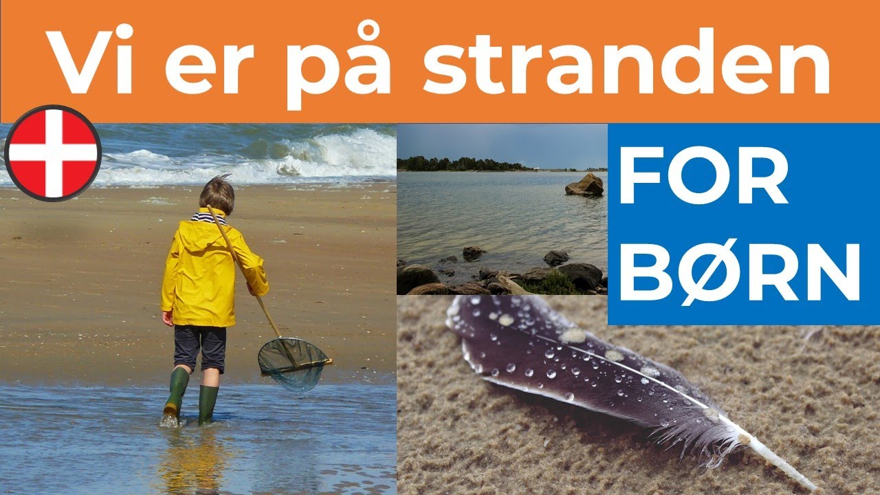 Vi er på stranden | Stranden med børn - YouTube