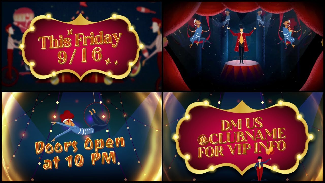 Cirque du | Circus theme Party Promo | Night Club Promo | Yash K - YouTube