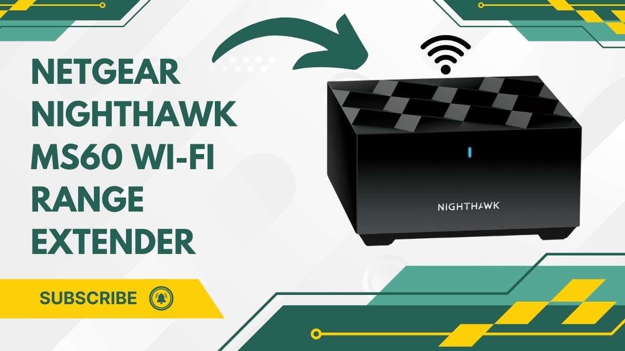 Netgear Nighthawk MS60 Wi-Fi Range Extender Setup - YouTube
