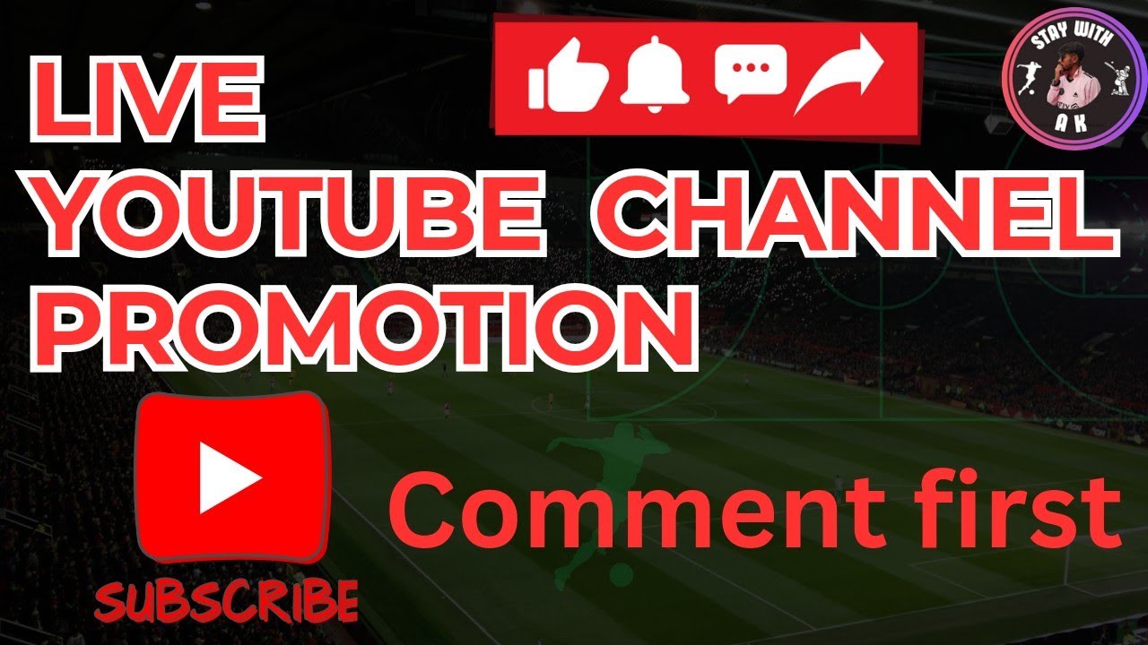 Live promotion YOUR yt comment first - YouTube