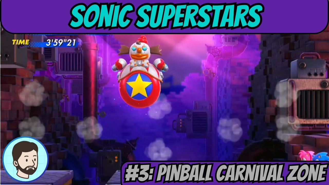 Sonic Superstars (Playstation 5) - Part 3: Pinball Carnival Zone - YouTube