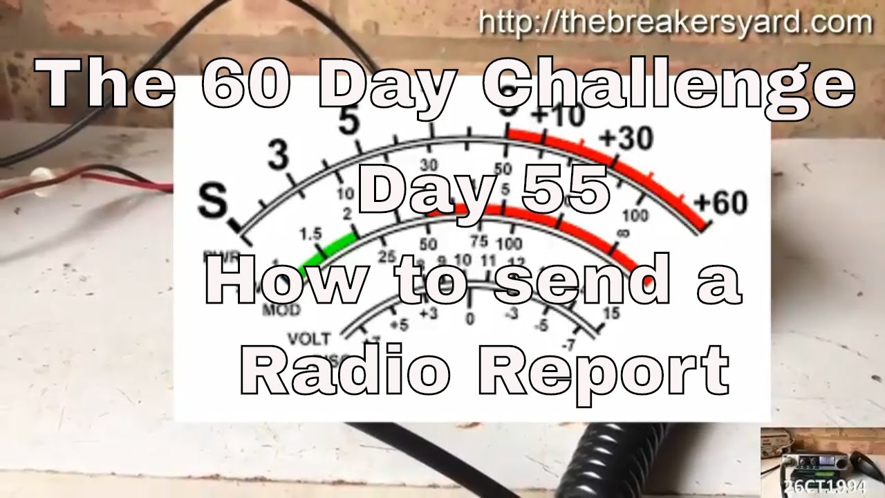 Day 55 : How to send a radio report - YouTube