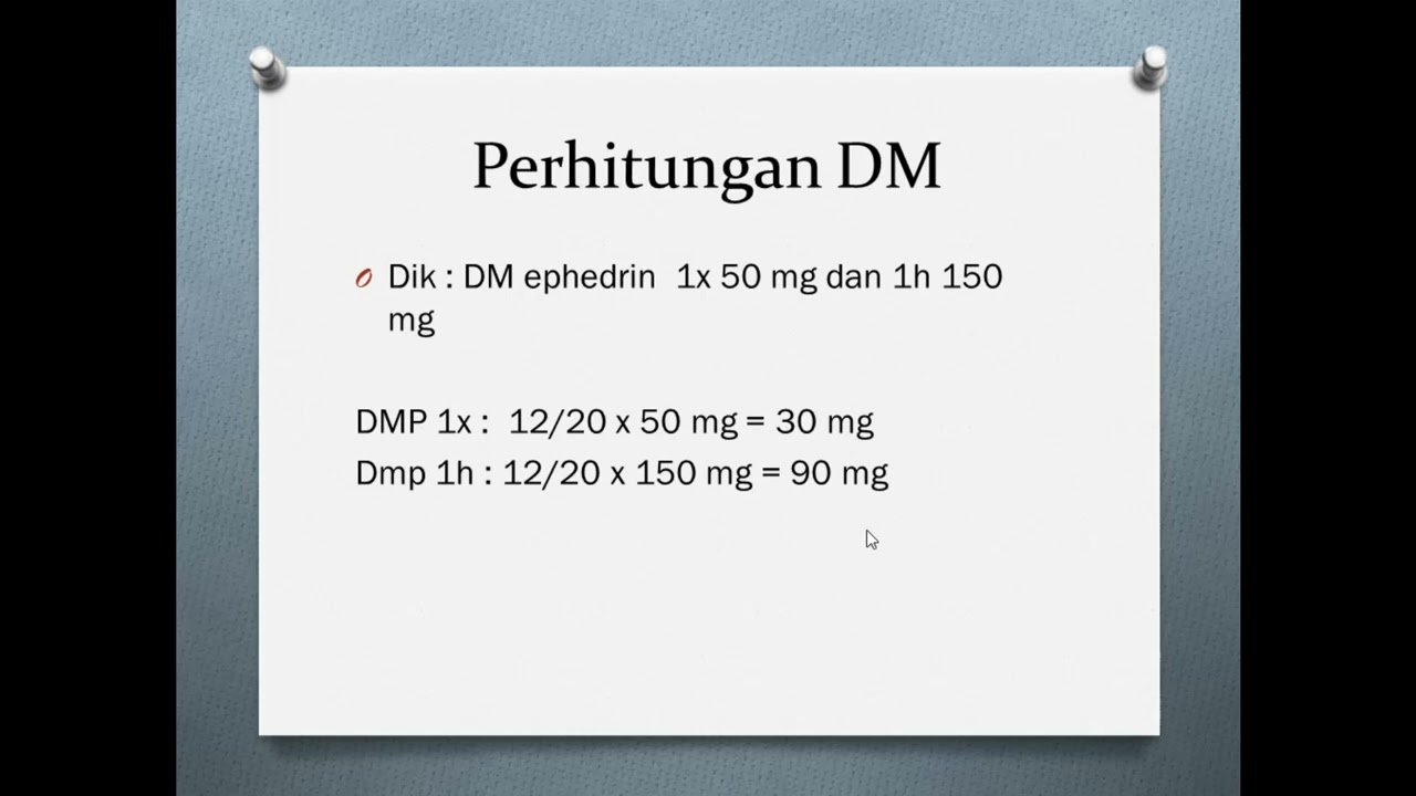 Menghitung dosis jika ada dtd | tanpa dtd dalam resep - YouTube