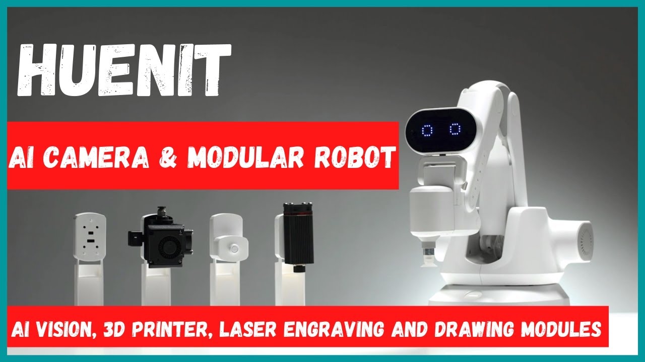 HUENIT - AI camera & modular robot arm - YouTube
